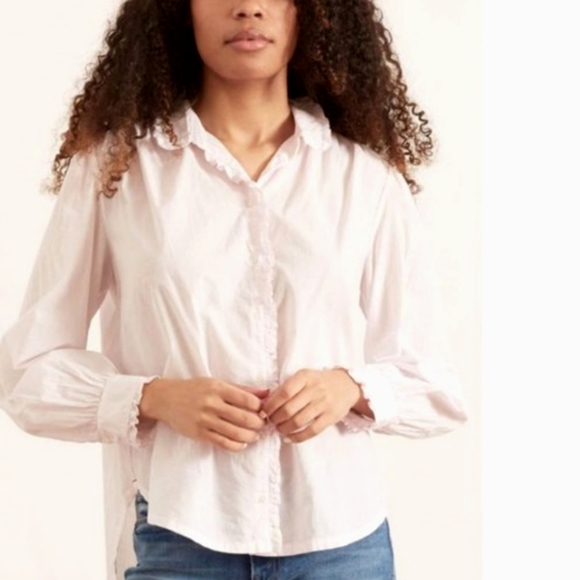 XiRENA | Tops | Xirena Shirt Hale White Puffle Long Sleeve | Poshmark